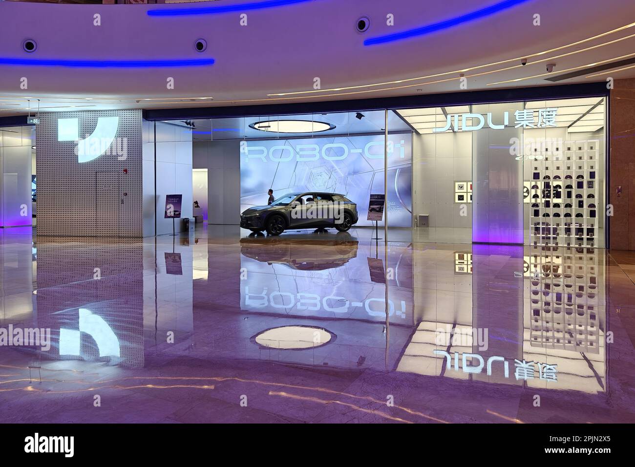 SHANGHAI, CHINA - APRIL 3, 2023 - A model of ROBO-01 is displayed at the Jidu Automotive ...