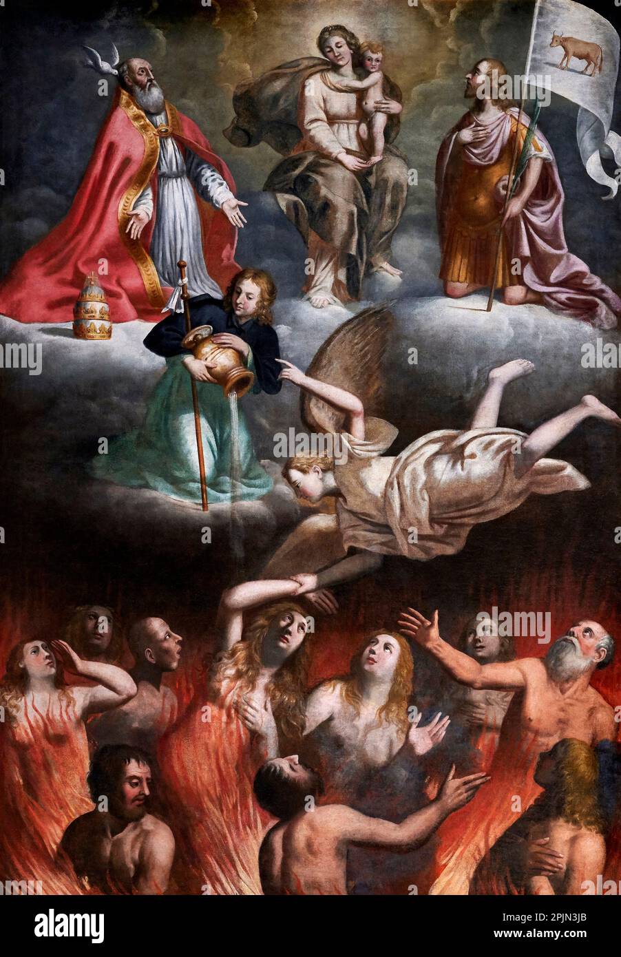 Madonna col Bambino, S. Gregorio Papa, S. Fermo e le anime purganti ...