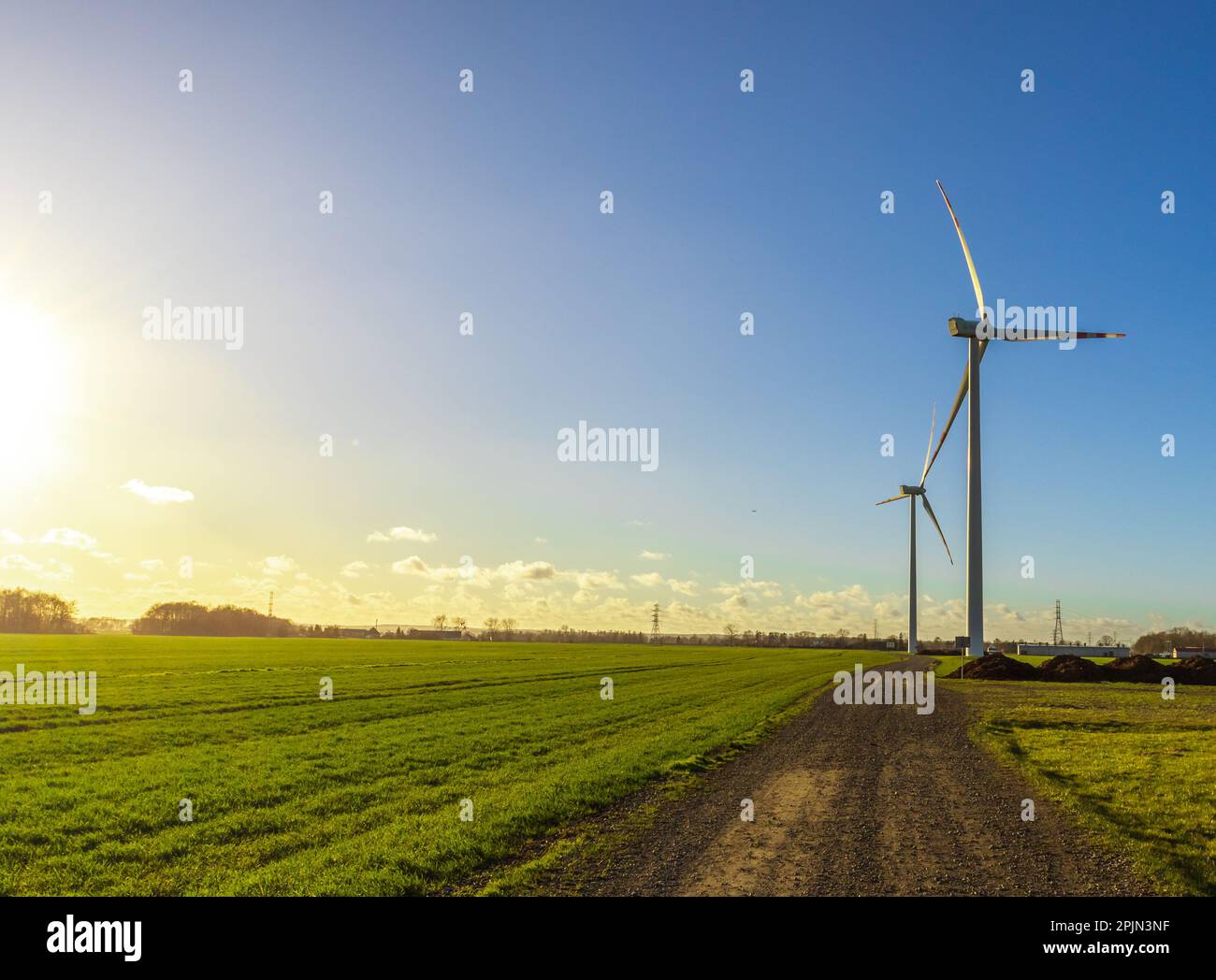 Windmills on wind farm poland hi-res stock photography and images - Alamy