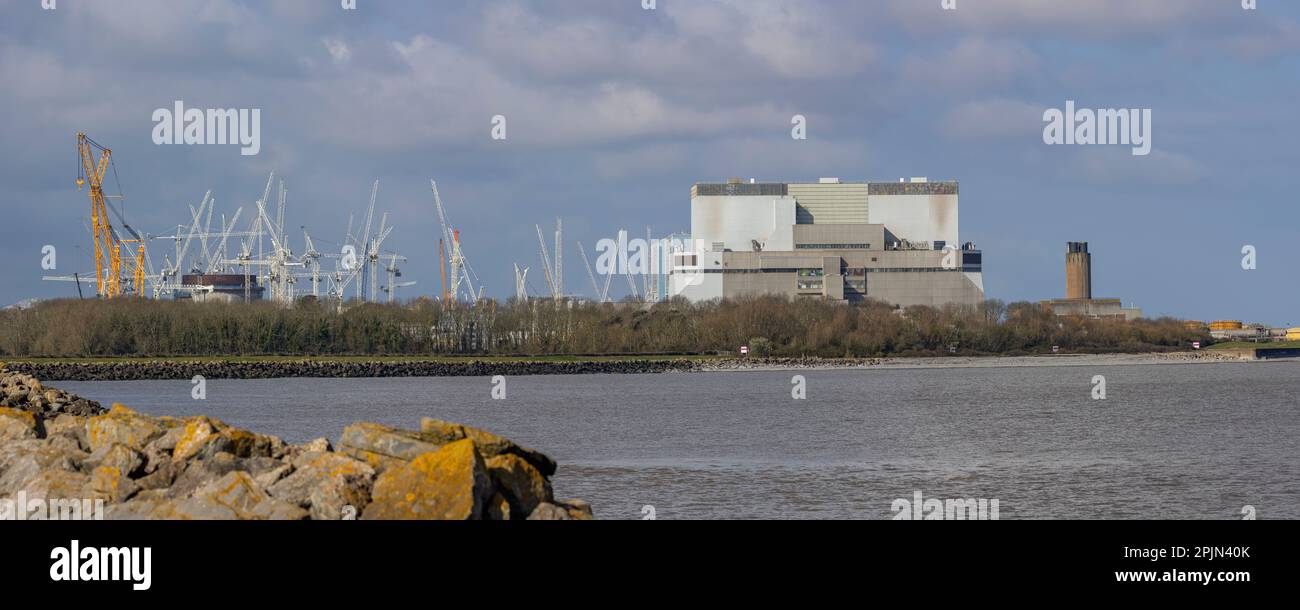 Hinkley Point C under construction Stock Photo - Alamy