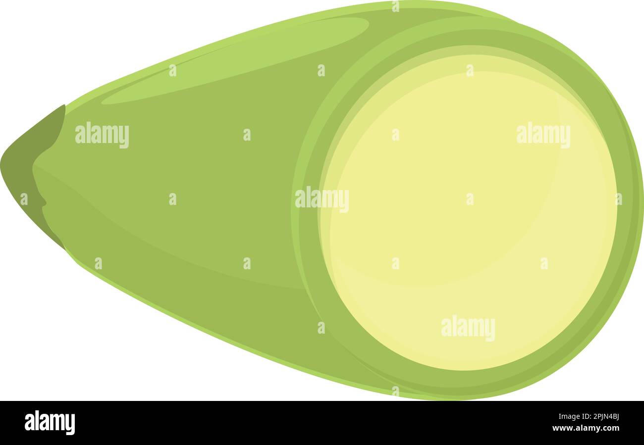 Green food icon cartoon vector. Vegetable zucchini. Fresh nature Stock ...