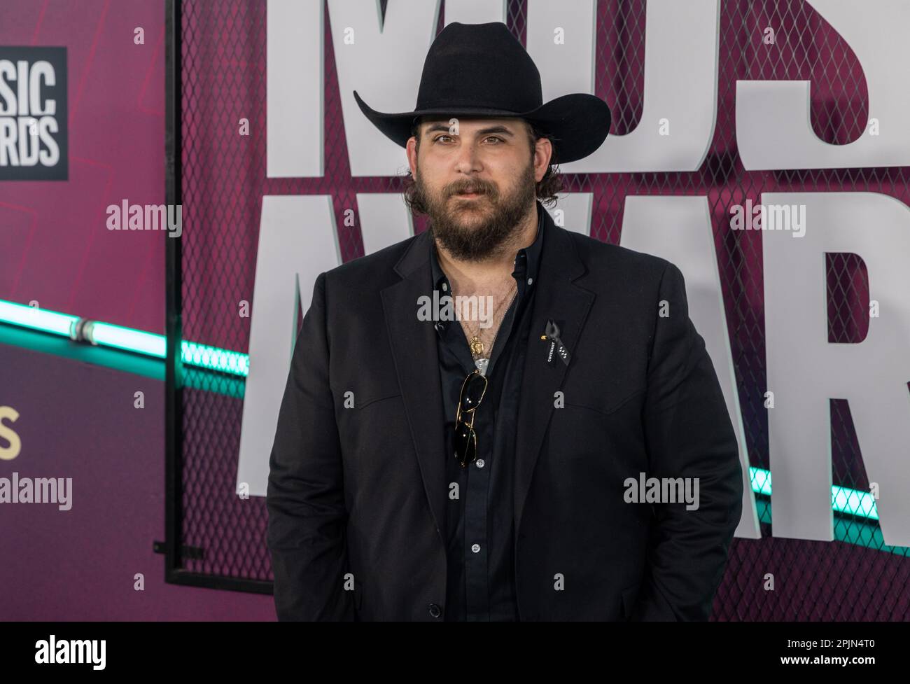 Austin, USA. 02nd Apr, 2023. Matt Koziol walks the red carpet at the ...