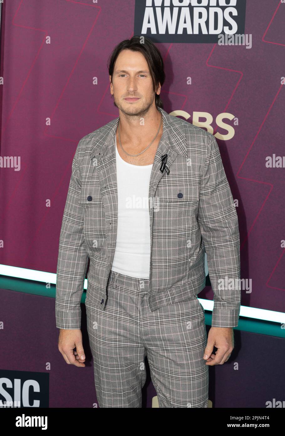 Austin, USA. 02nd Apr, 2023. Russell Dickerson walks the red carpet at ...