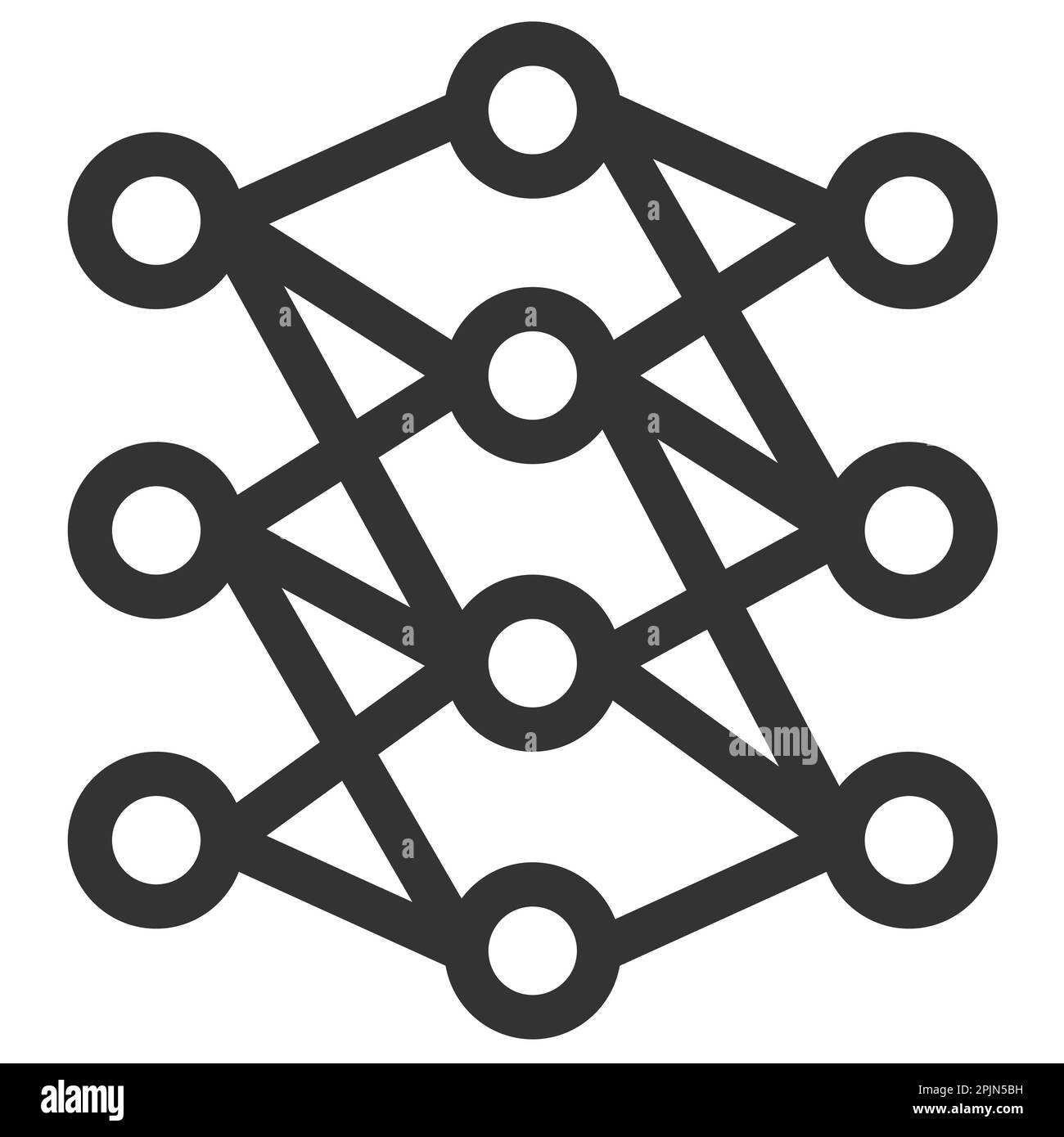 Neural network icon. Artificial intelligence concept. Vector ... Neural network icon. Artificial intelligence concept. Vector ...
