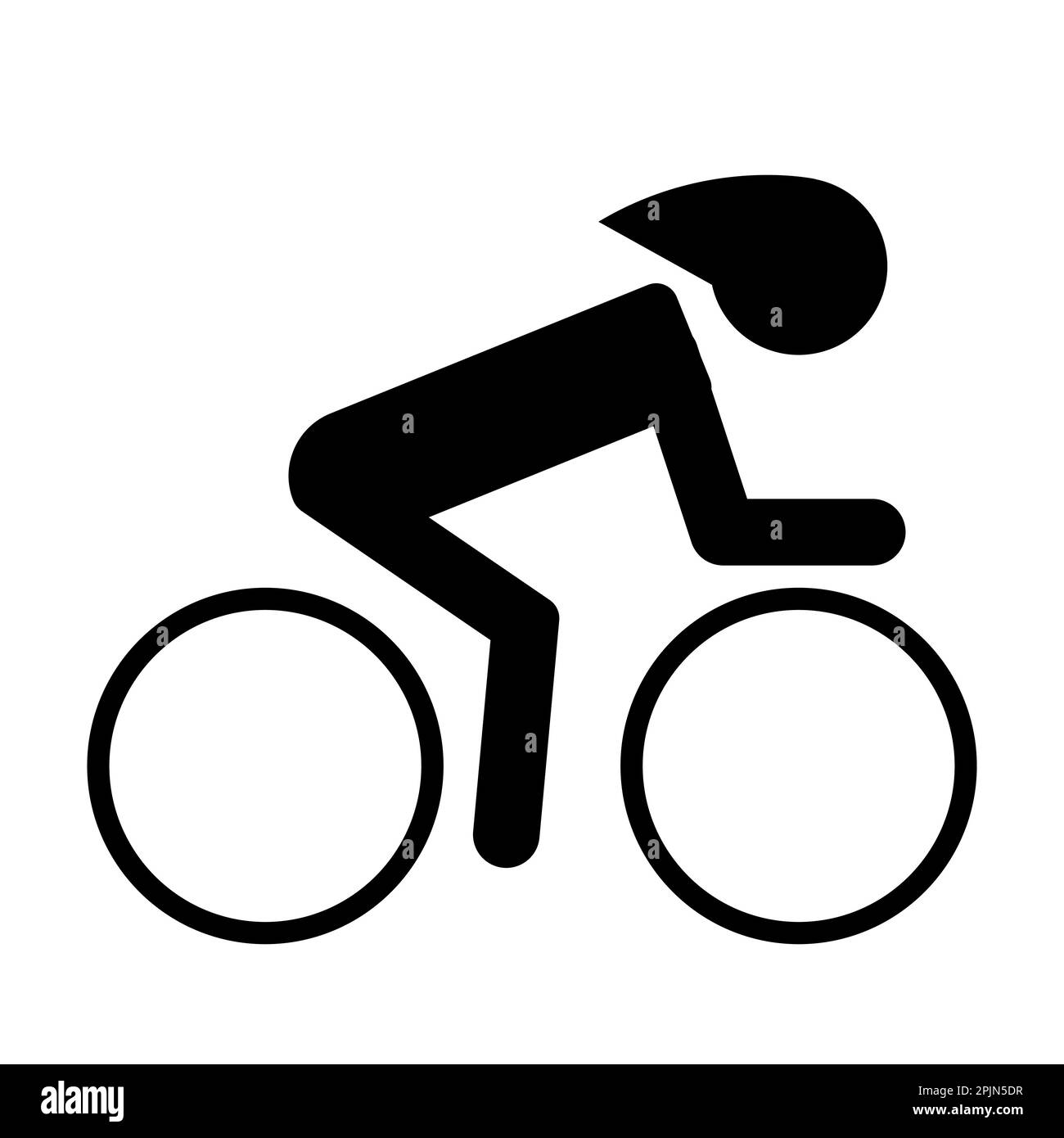 Cycling sport icon. Athlete silhouette symbol on isolated background ...