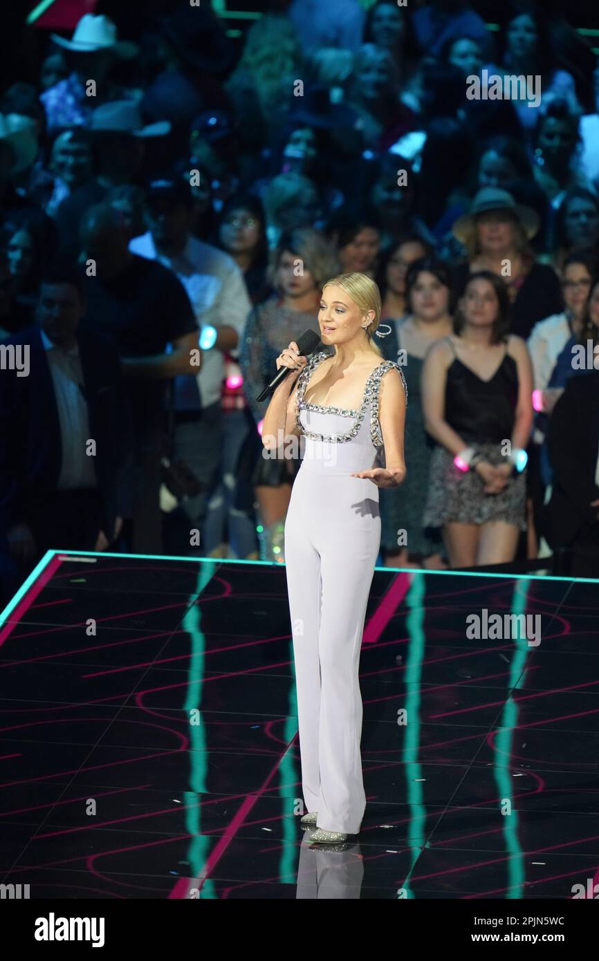 Singer and host KELSEA BALLERINI onstage at the 2023 Country Music ...