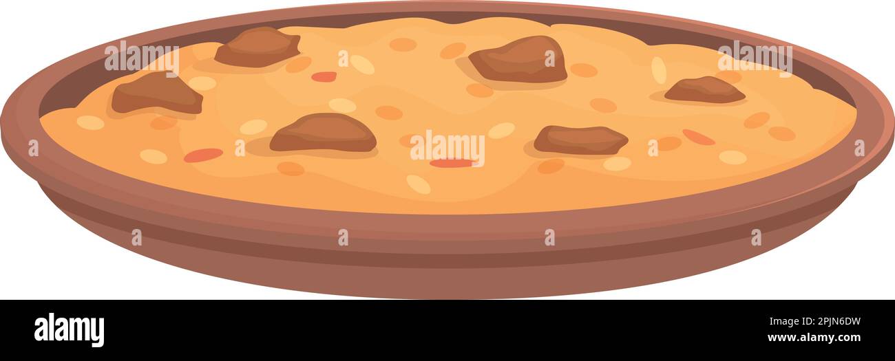Arabic pilaf icon cartoon vector. Dish food. Dinner meal Stock Vector ...