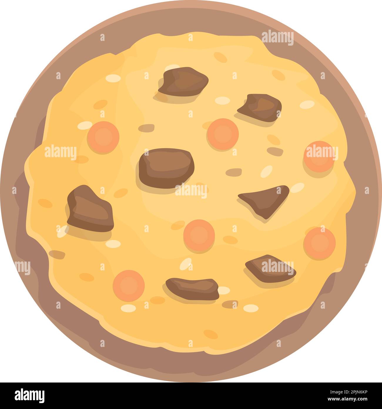 Pilaf meal icon cartoon vector. Dish food. Dinner lunch Stock Vector ...