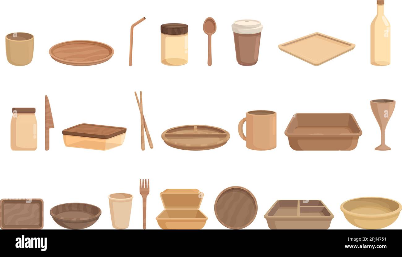 Biodegradable plate Stock Vector Images - Alamy