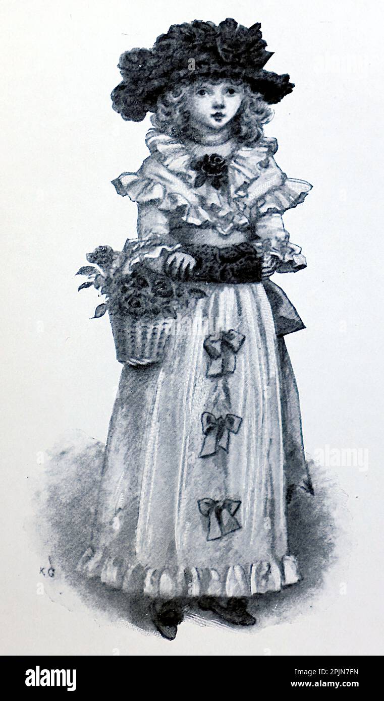 Pencil and Tint Drawing, an illustration from the book Kate Greenaway ...