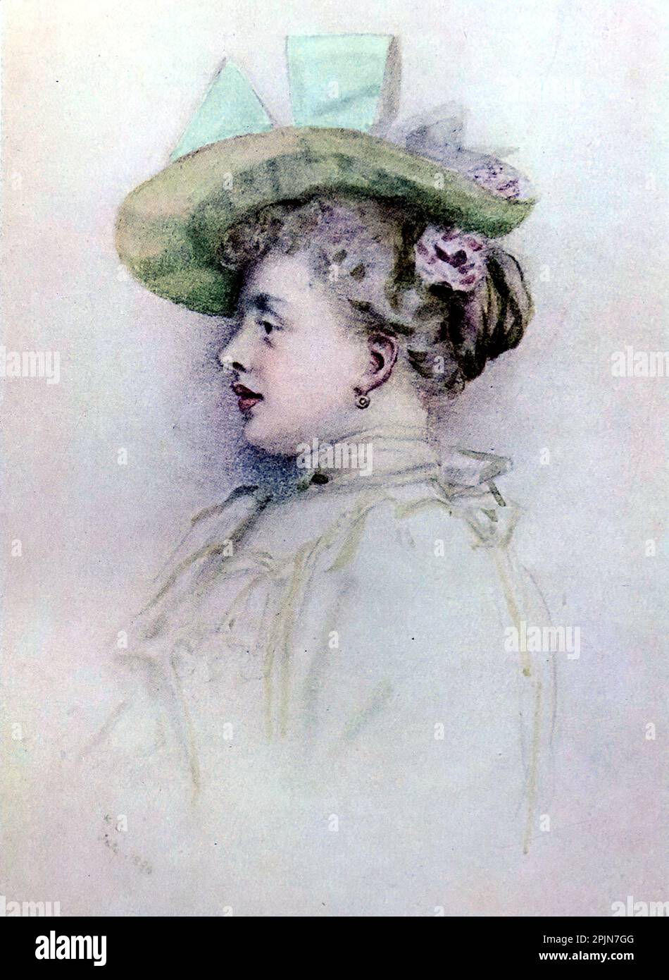 Portrait of a Lady an illustration from the book Kate Greenaway by M.H ...