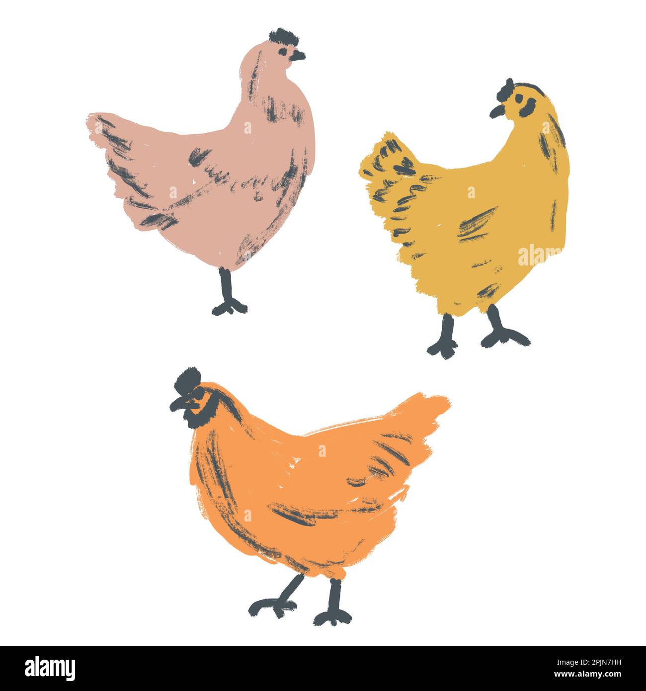 Orange hen Cut Out Stock Images & Pictures - Alamy