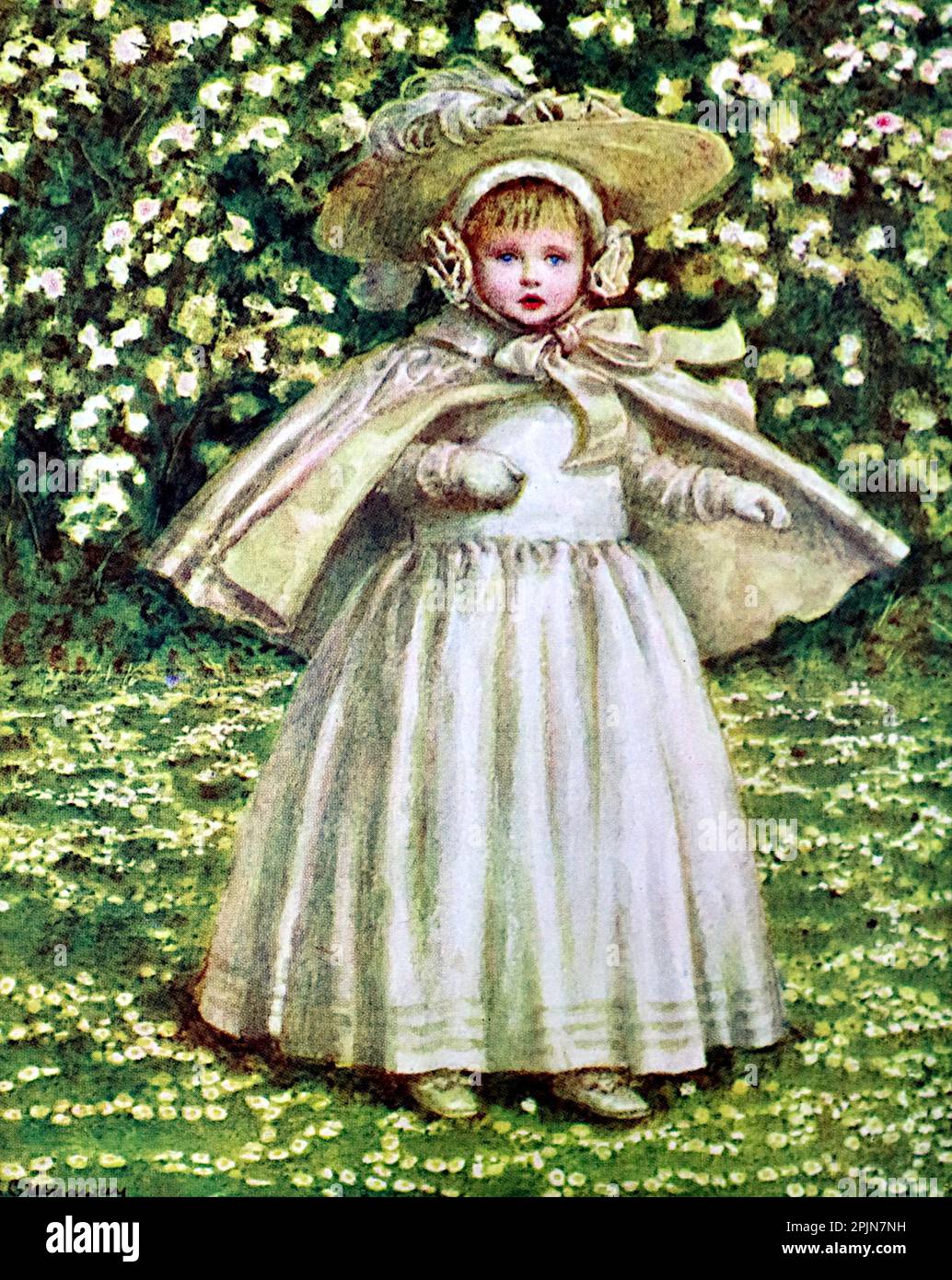 A Baby in White an illustration from the book Kate Greenaway by M.H ...