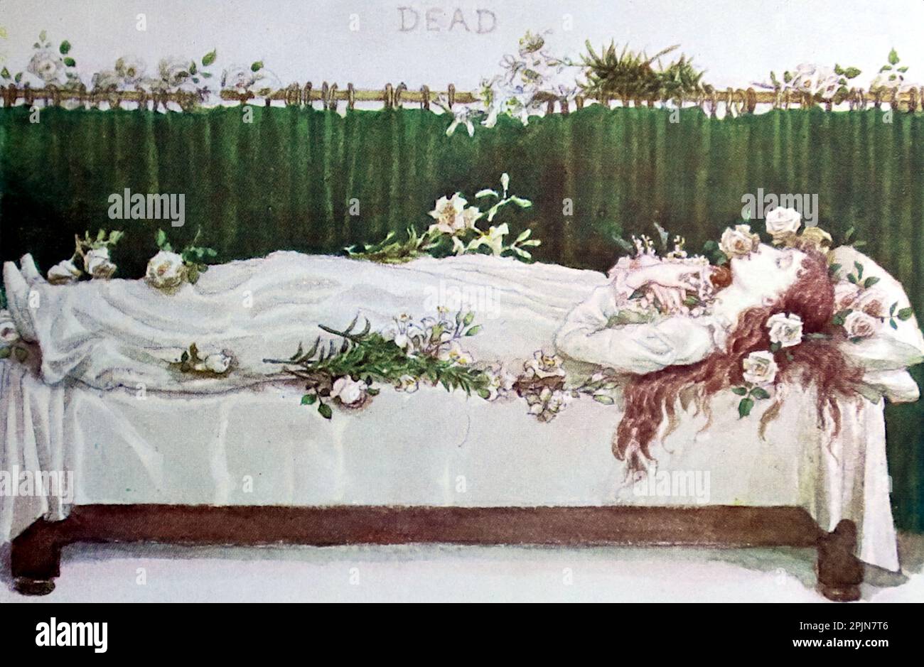 Dead an illustration from the book Kate Greenaway by M.H. Spielmann and ...