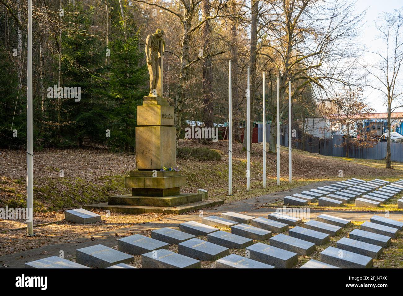 Monument to the victims of the concentration camp in the area of the ...