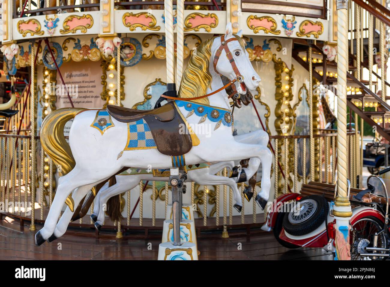 French classic carousel attraction hi-res stock photography and images ...