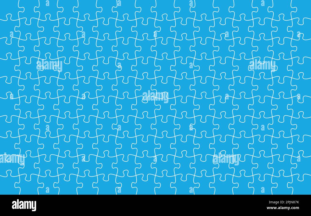 Jigsaw pieces template. puzzle pieces connected together. Jigsaw or ...