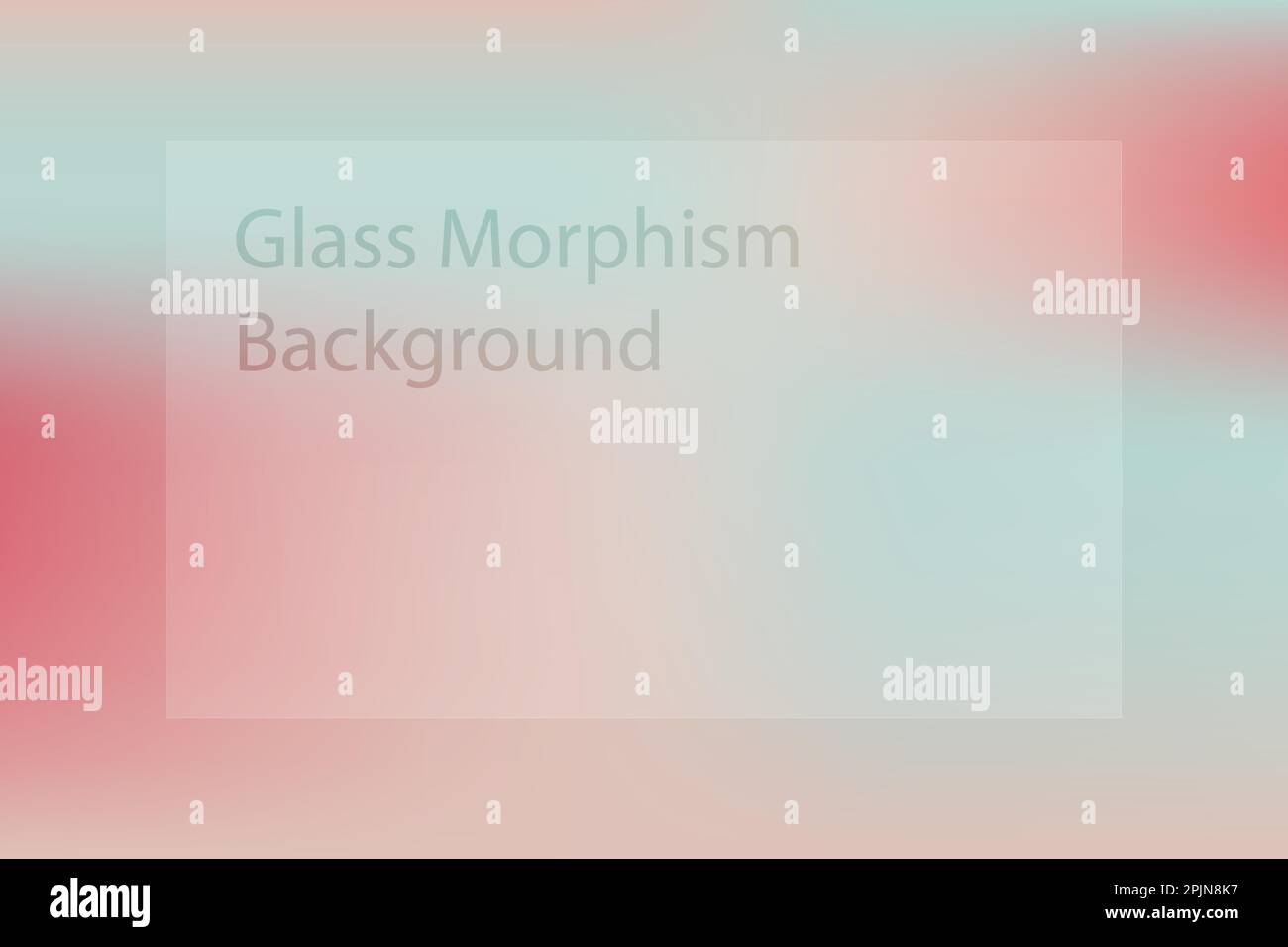 Transparent frame in glass morphism or glassmorphism style on blurred ...