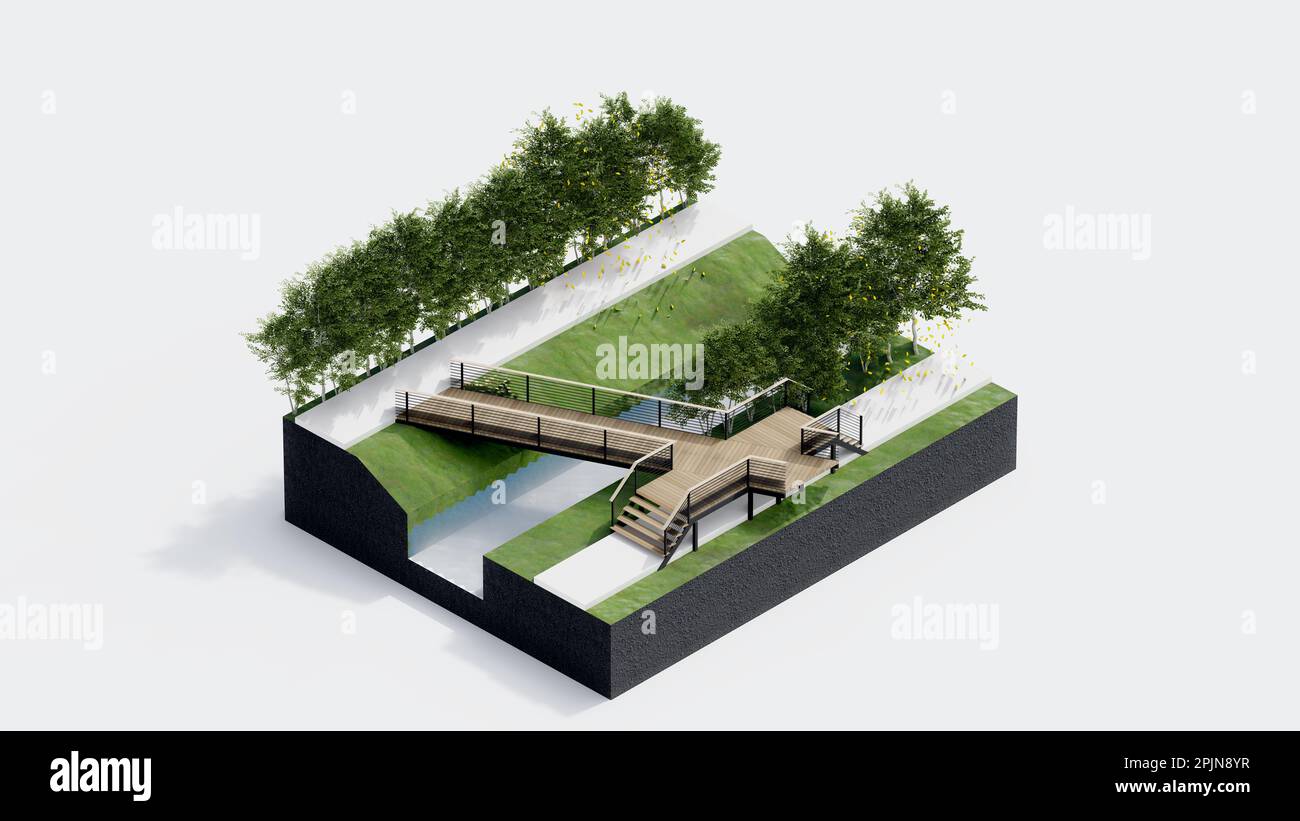 environment isometric park nature. isometric environmental sustainable ...
