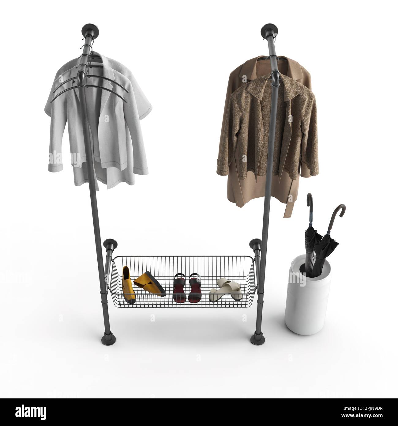 Clothing racks Cut Out Stock Images & Pictures - Alamy