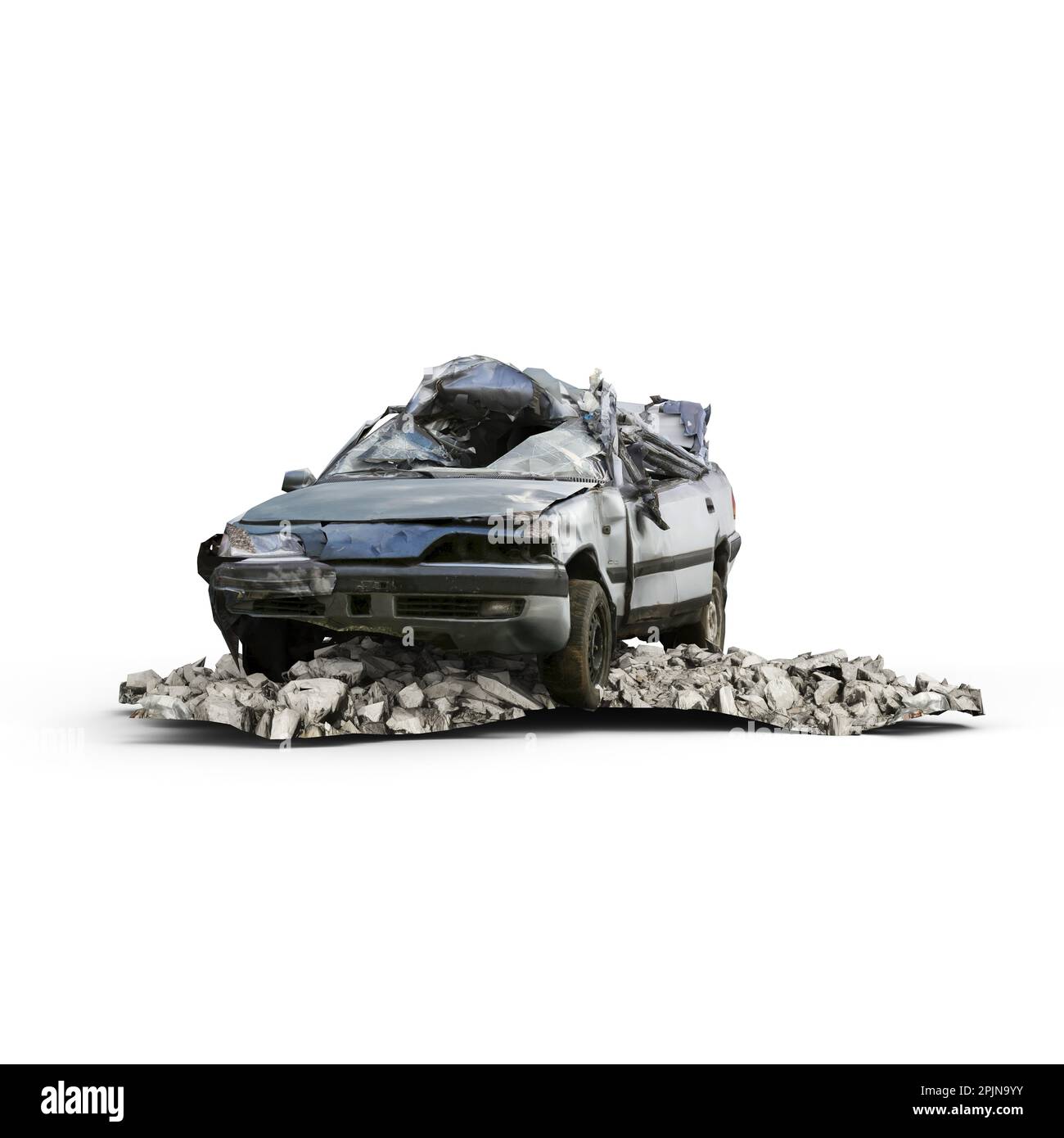 Dilapidated car Cut Out Stock Images & Pictures - Alamy