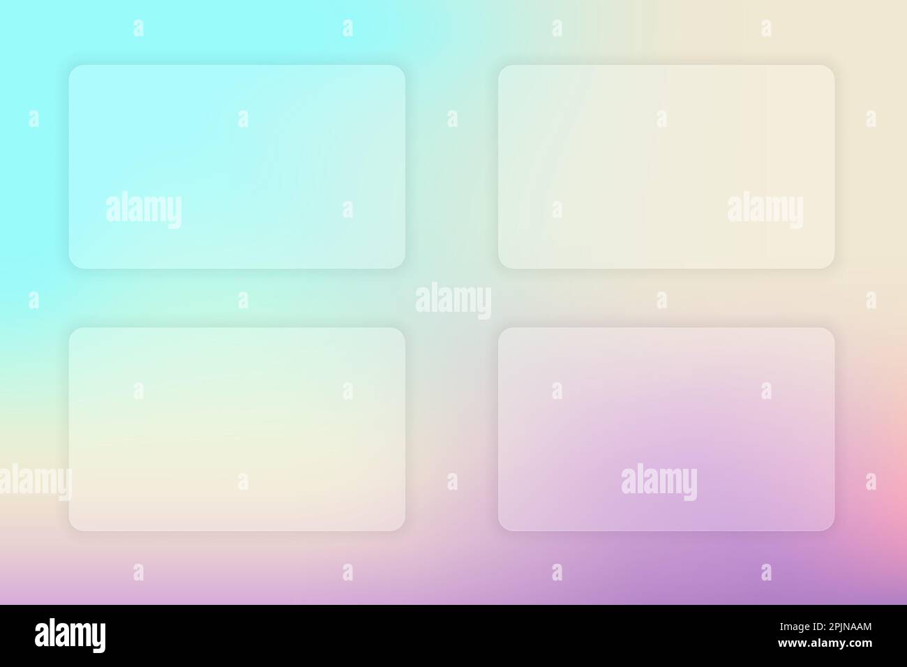 Transparent frame in glass morphism or glassmorphism style on blurred ...