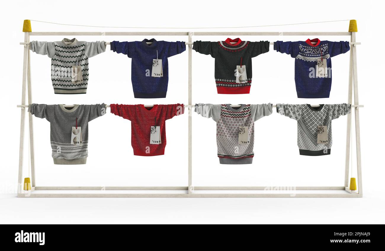 Garments rack Cut Out Stock Images & Pictures - Alamy