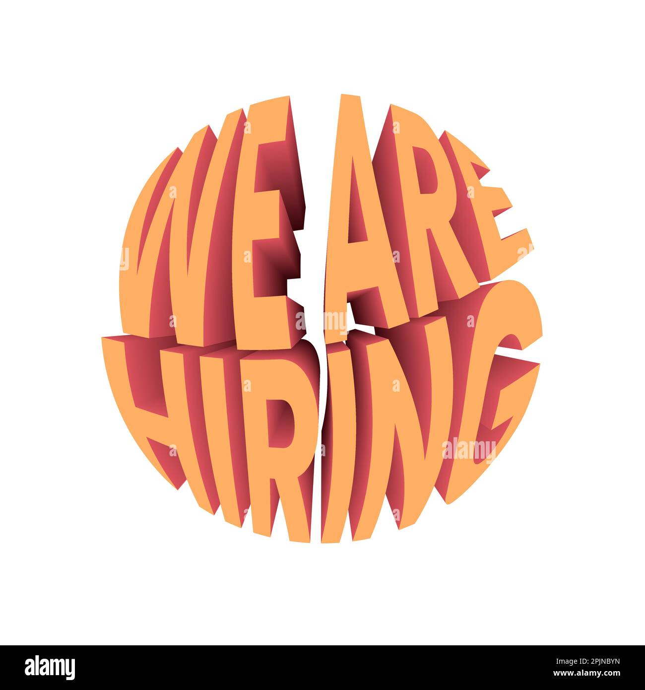 We are hiring banner. We are hiring now text. Typography banner, text ...