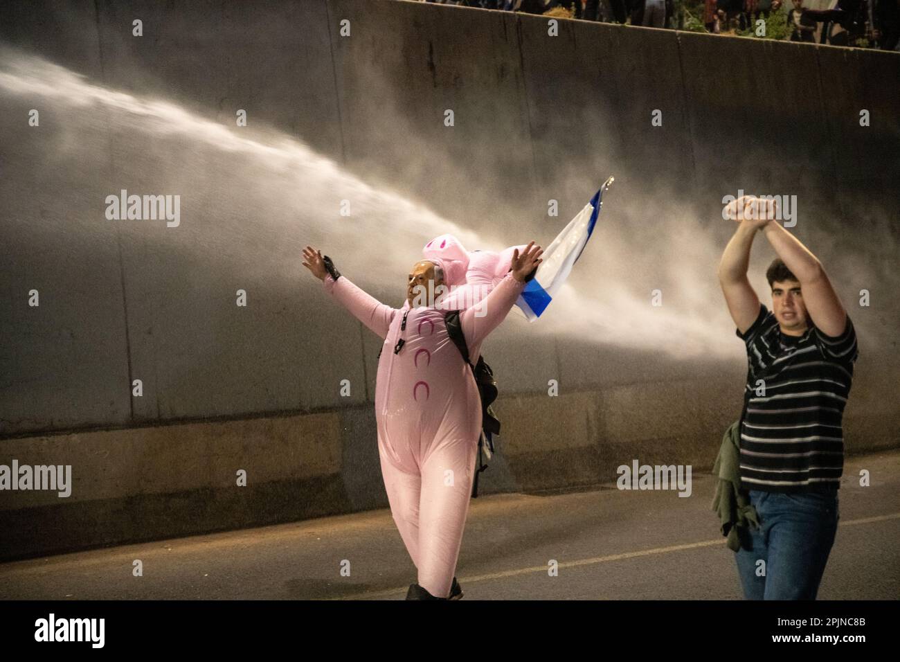 Prime minister benjamin netanyahus mask hi-res stock photography and ...