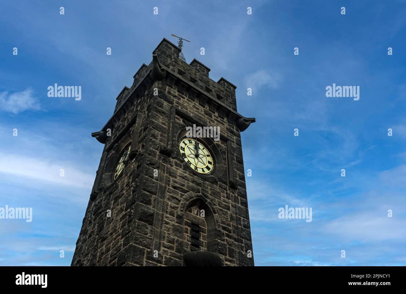 Wheelton Clock Tower. Kenyon Lane, Wheelton, Lancashire Stock Photo - Alamy