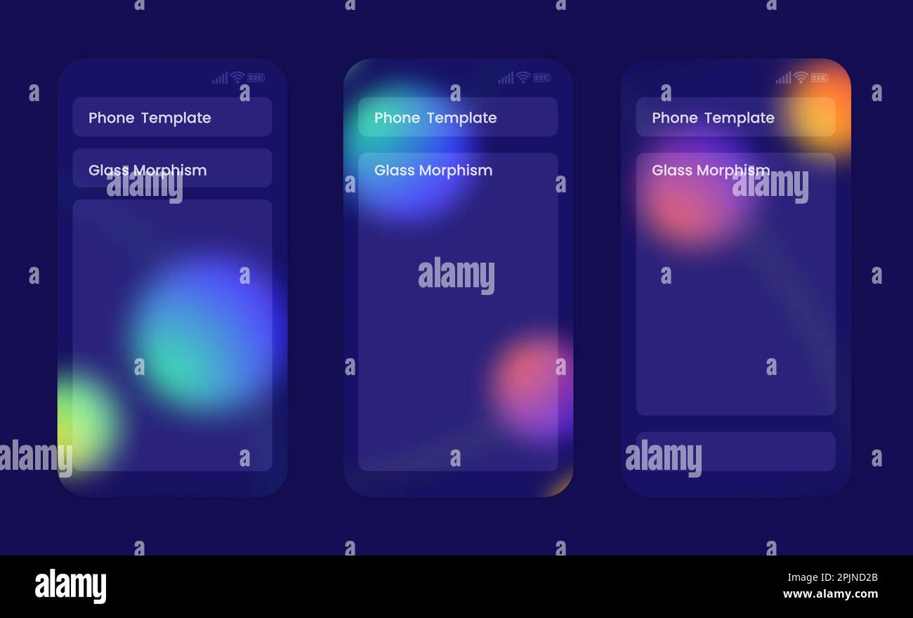 Transparent mobile phone template. Mobile phone template, interface ui ...