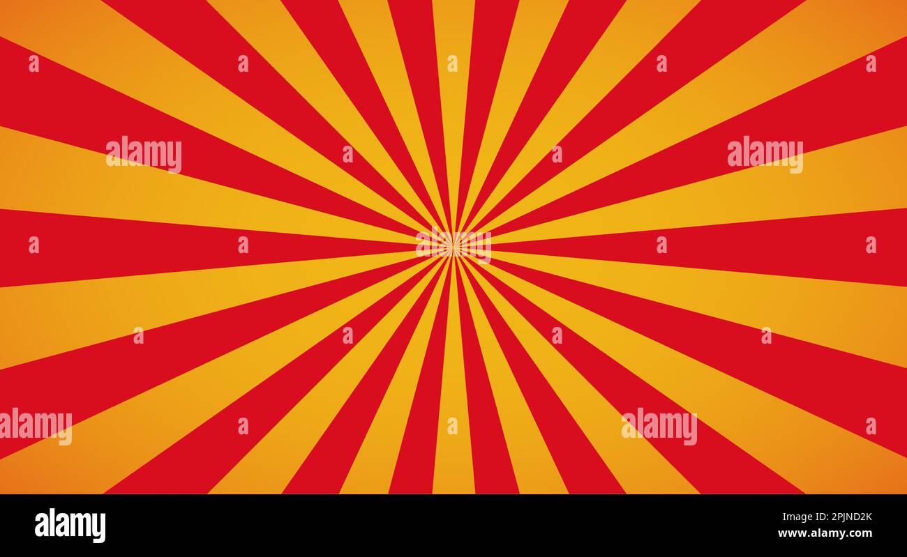 Retro background with rays or stripes in the center. Sunburst or sun ...