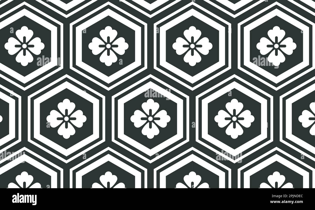 Japanese seamless traditional pattern. Asian kikko seamless pattern as ...