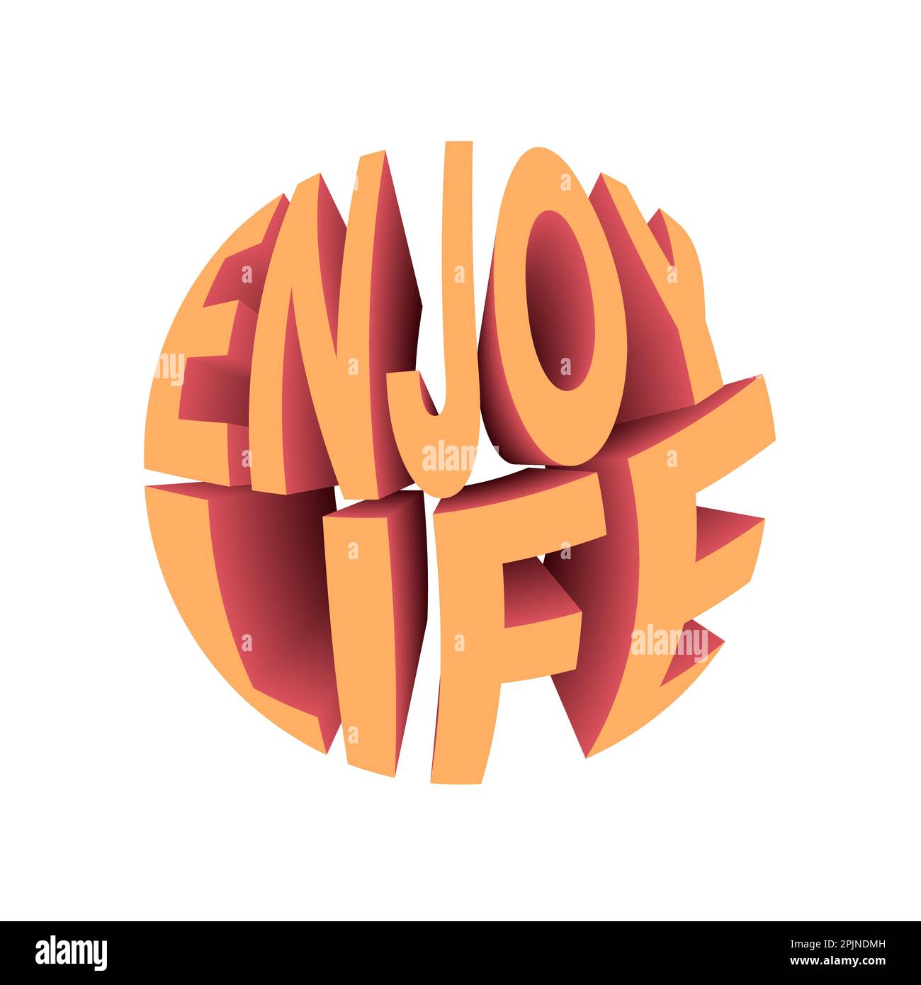 Enjoy life quote. Enjoy life text. Typography banner, text. Retro style ...