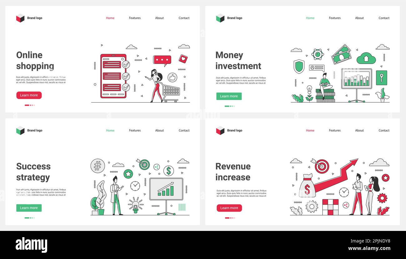 Money investment success strategy and income increase, online shopping ...