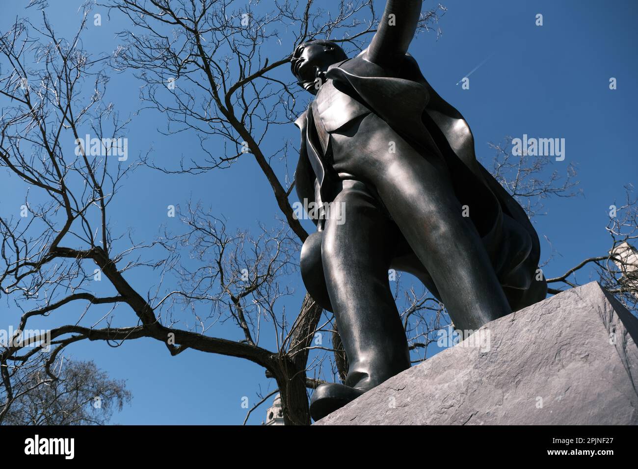 Lloyd George Statue Stock Photo - Alamy