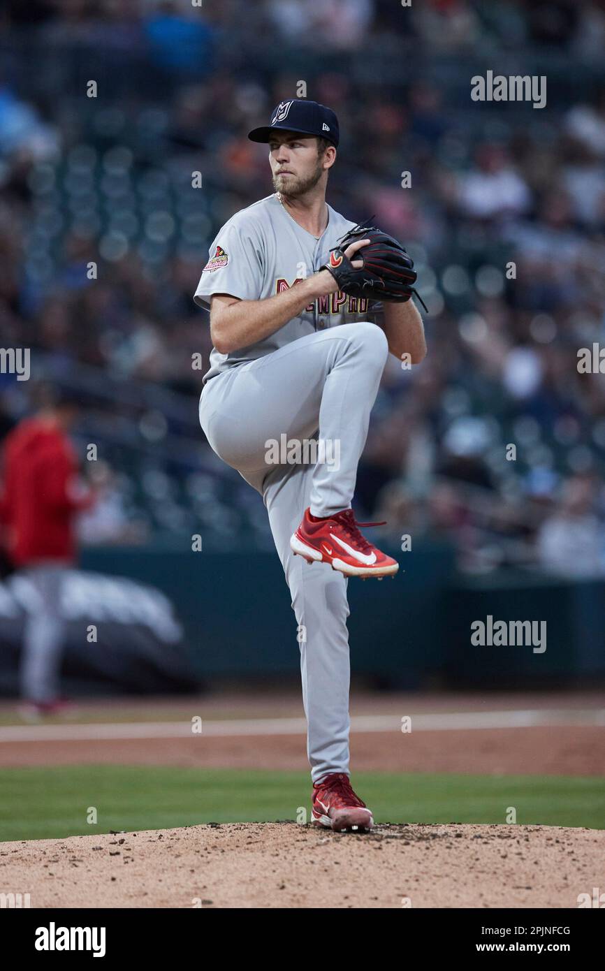 Memphis Redbirds starting pitcher Matthew Liberatore (15) in action ...