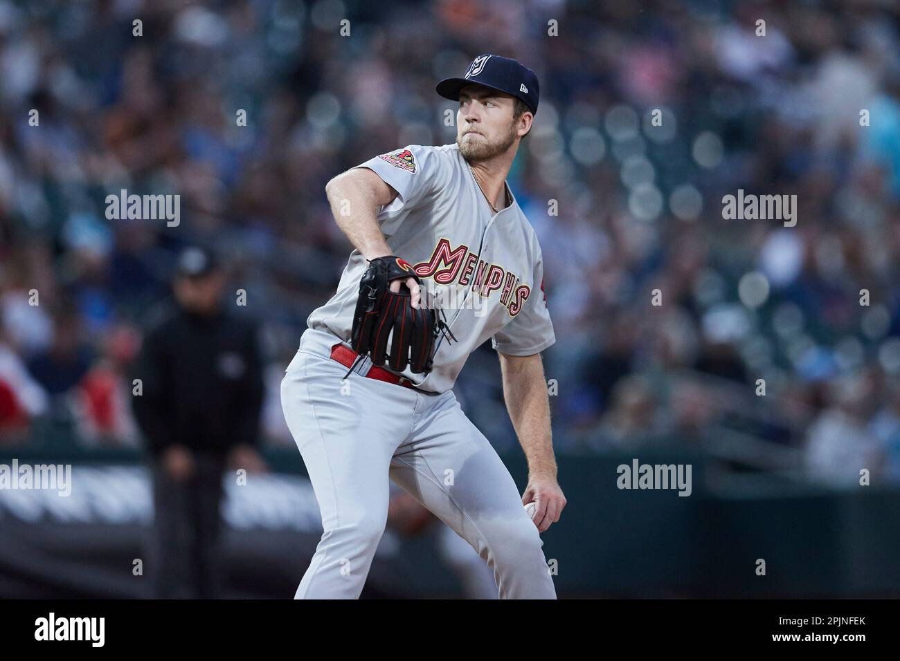 Memphis Redbirds starting pitcher Matthew Liberatore (15) in action ...