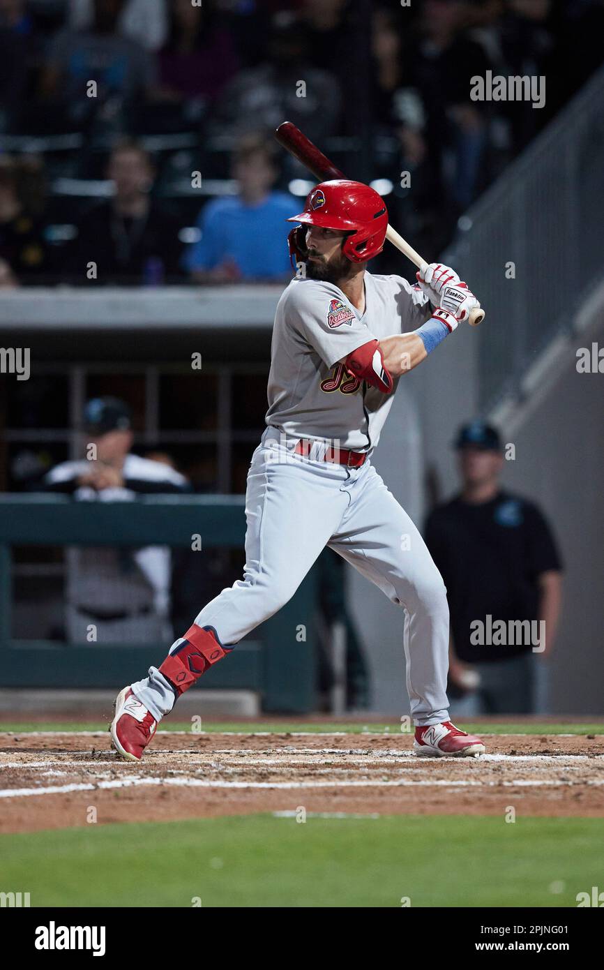 Scott Hurst (32) of the Memphis Redbirds at bat against the Charlotte ...