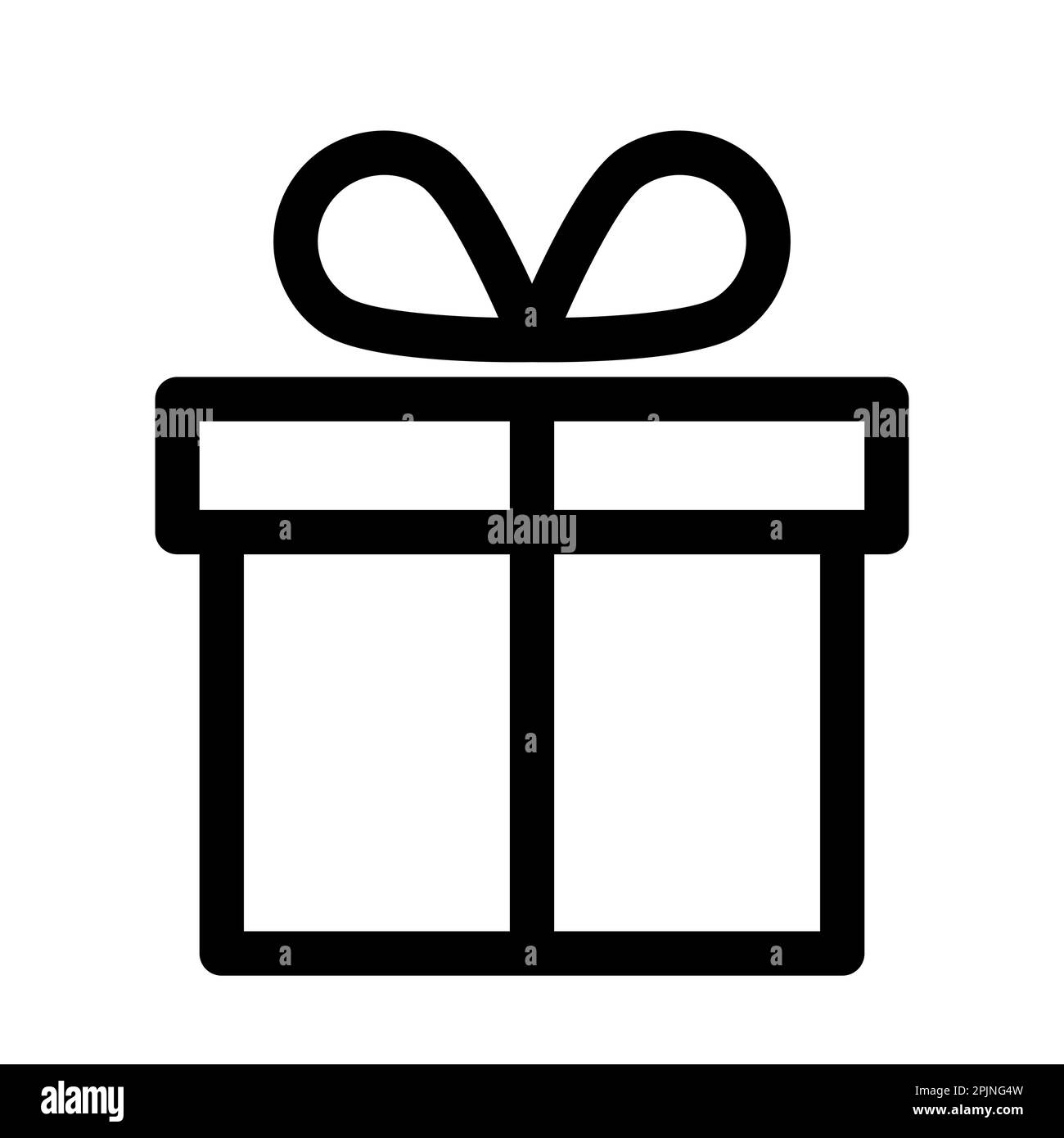Gift box icon or present icon. Gift box in line style. Applicable for ...