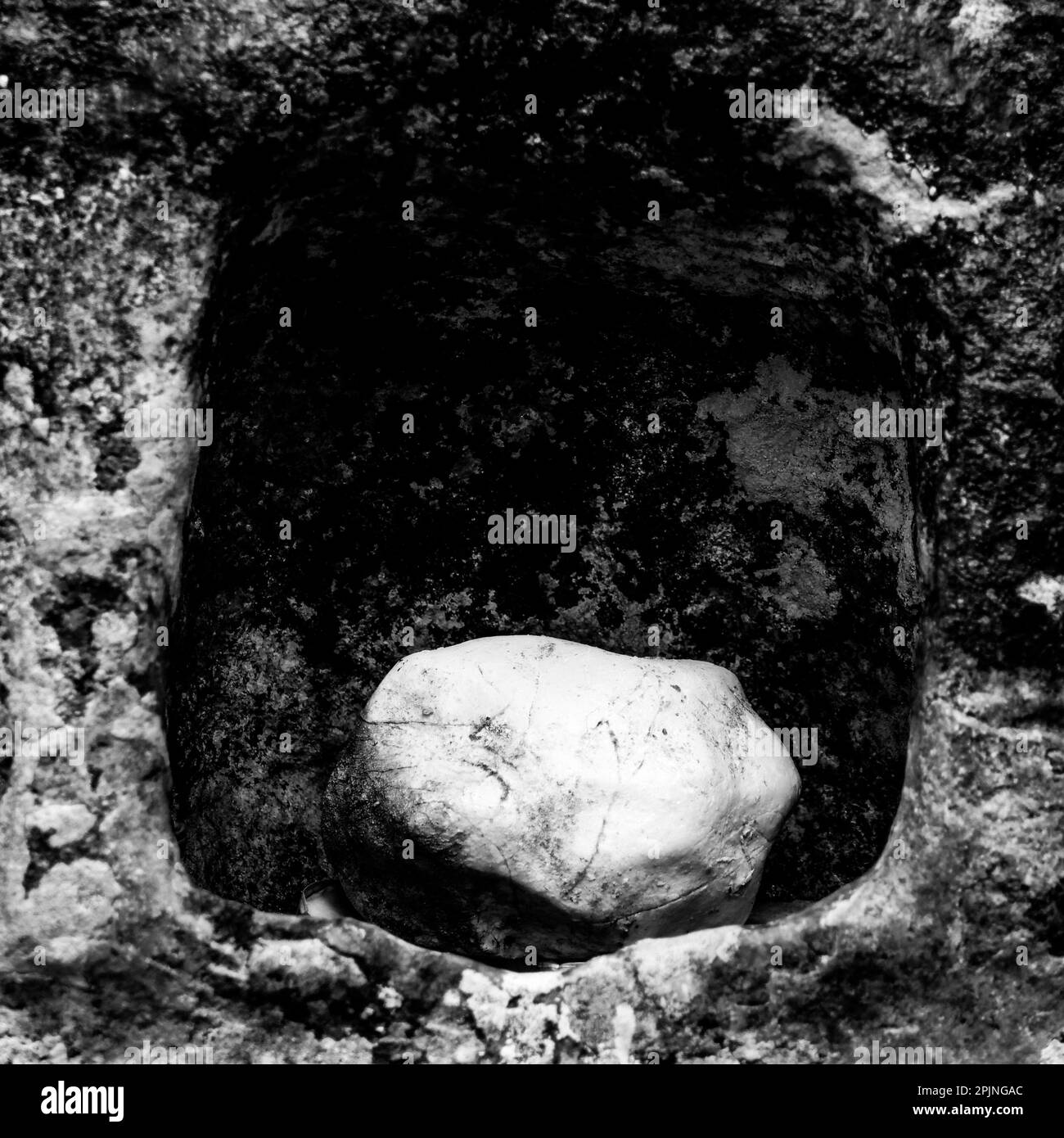 Lone stone, Saint-Pierre de Chartreuse, Isere, France Stock Photo - Alamy