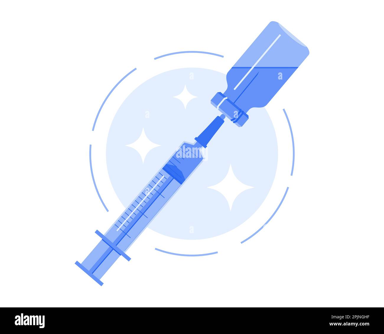 Medical disposable syringe icon with needle. Applicable for covid 19 ...
