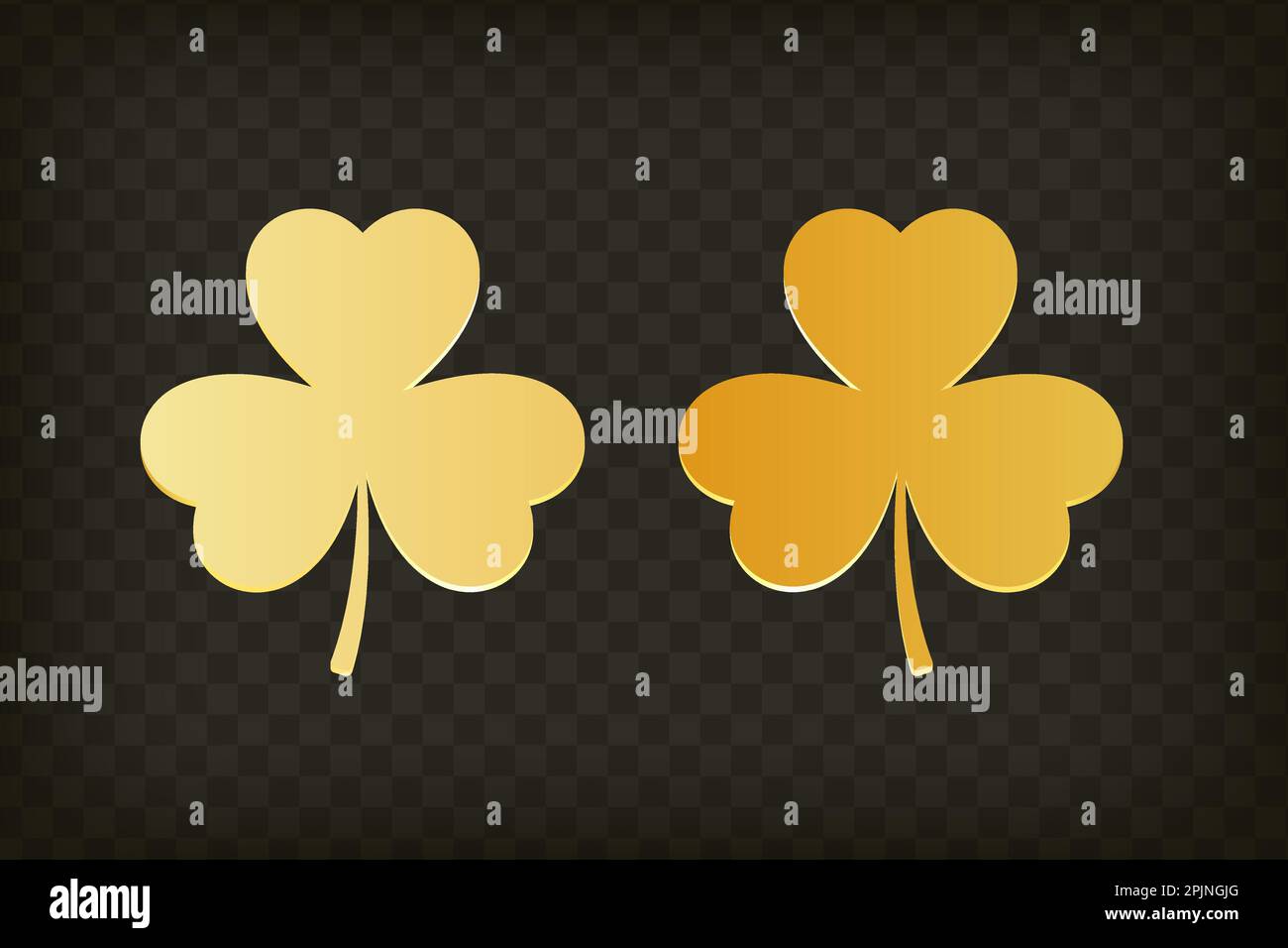 3d Three leaf clover coin on isolated transparent background.Saint Patrick's Day symbols. Lucky ...