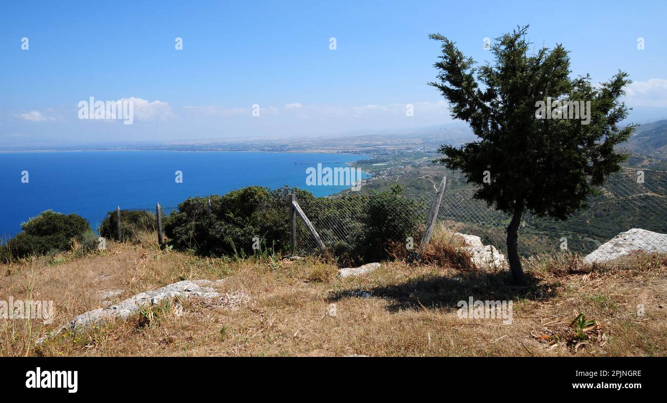 The remains of the Vouni Palace, located on the Turkish side of Cyprus ...