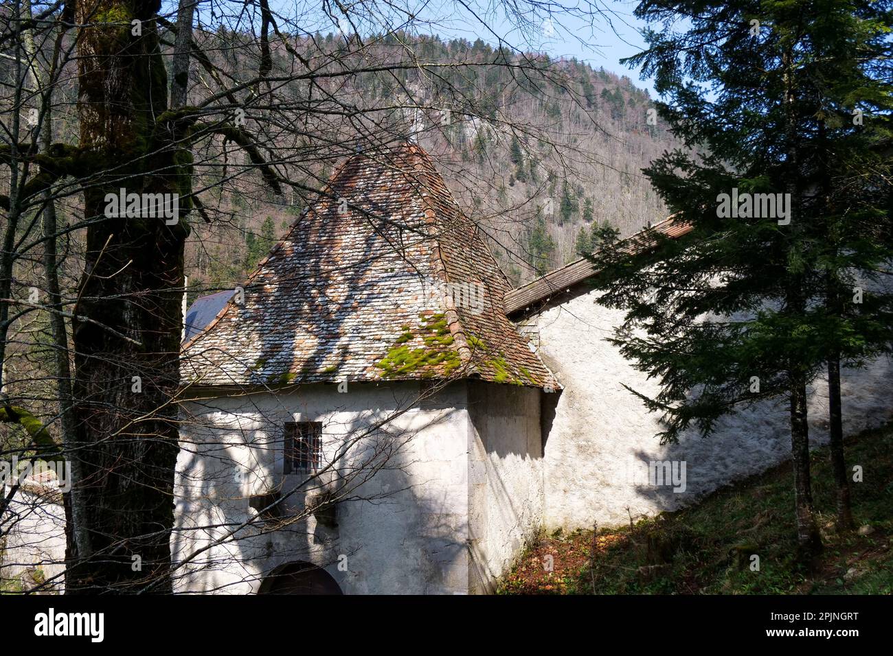 Grande Chartreuse monastery, Saint-Pierre de Chartreuse, Isere, France ...