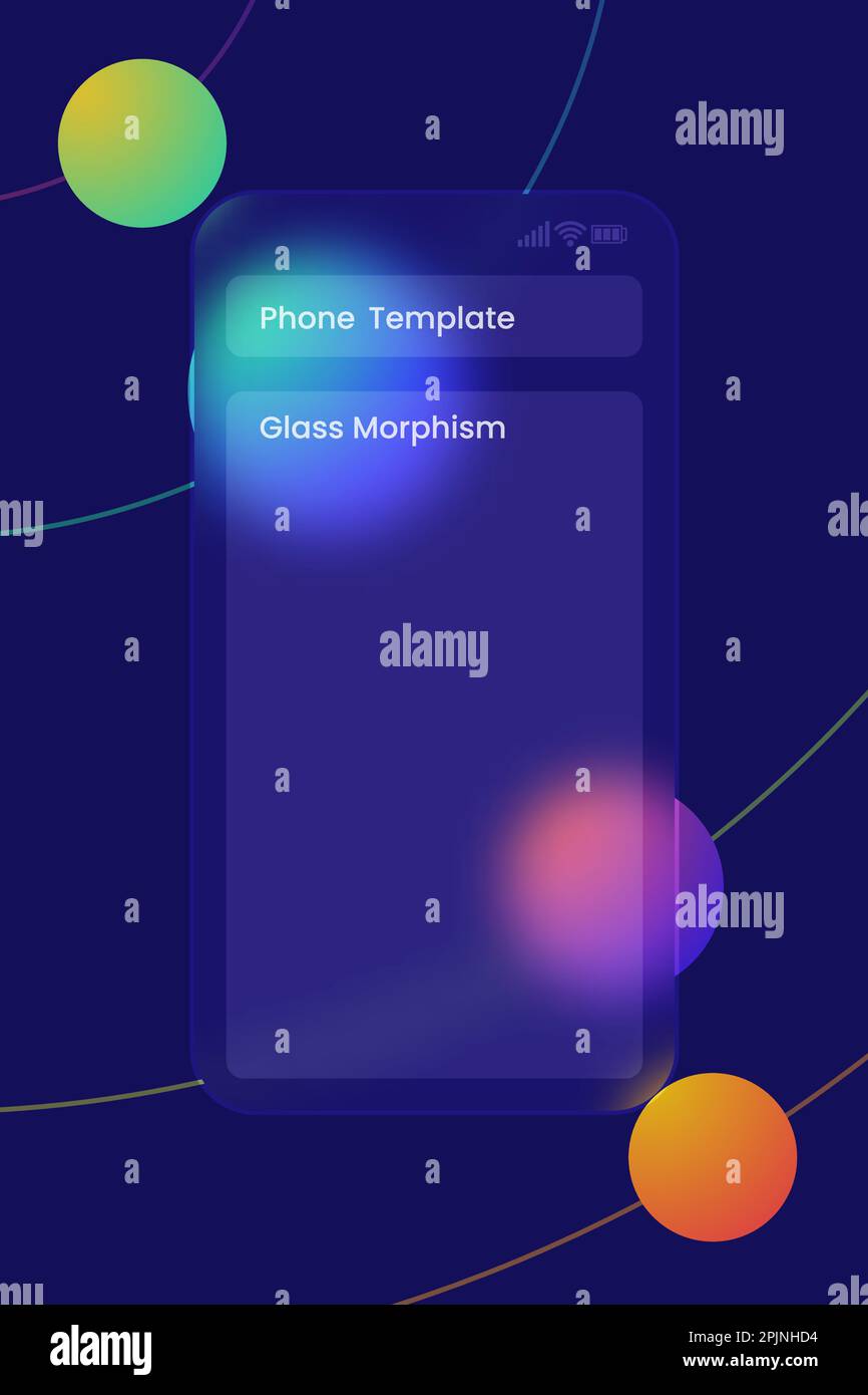 Transparent mobile phone template. Mobile phone template, interface ui ...