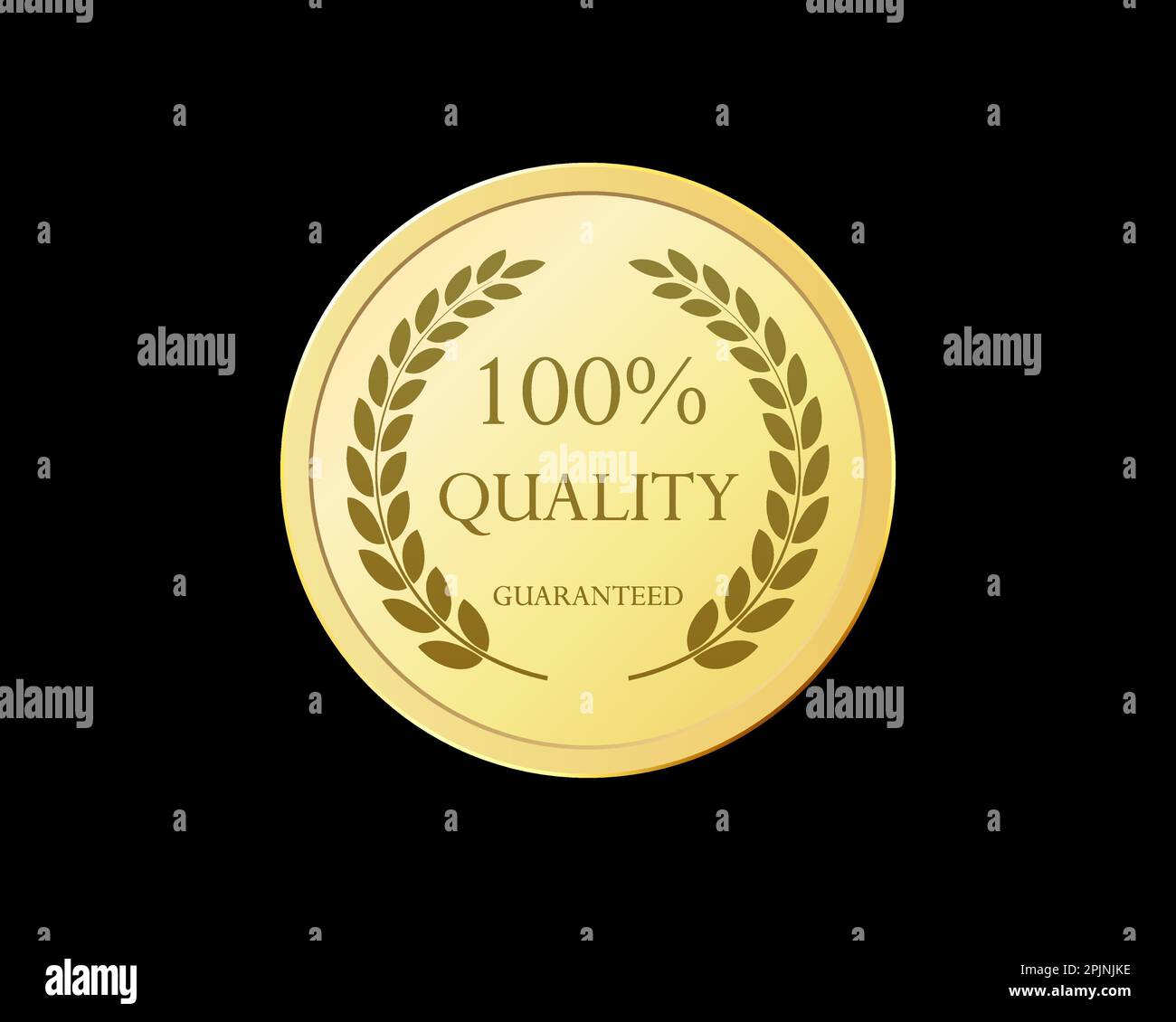 Gold laurel wreath or laureate wreath as award, ribbon. Laurel leaves ...