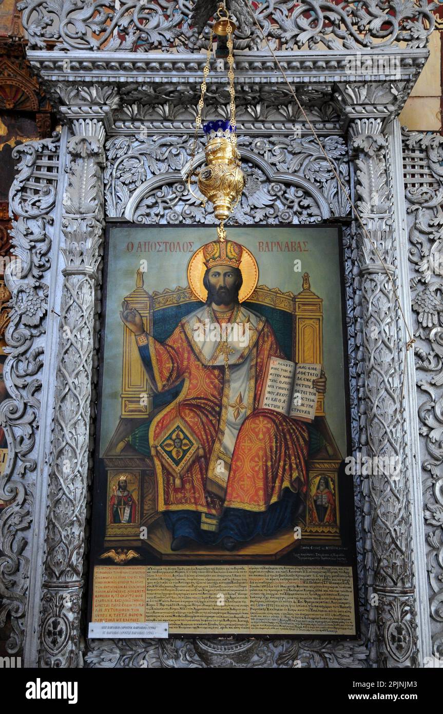 St. Barnabas Monastery and Icon Museum - Famagusta - Cyprus Stock Photo ...