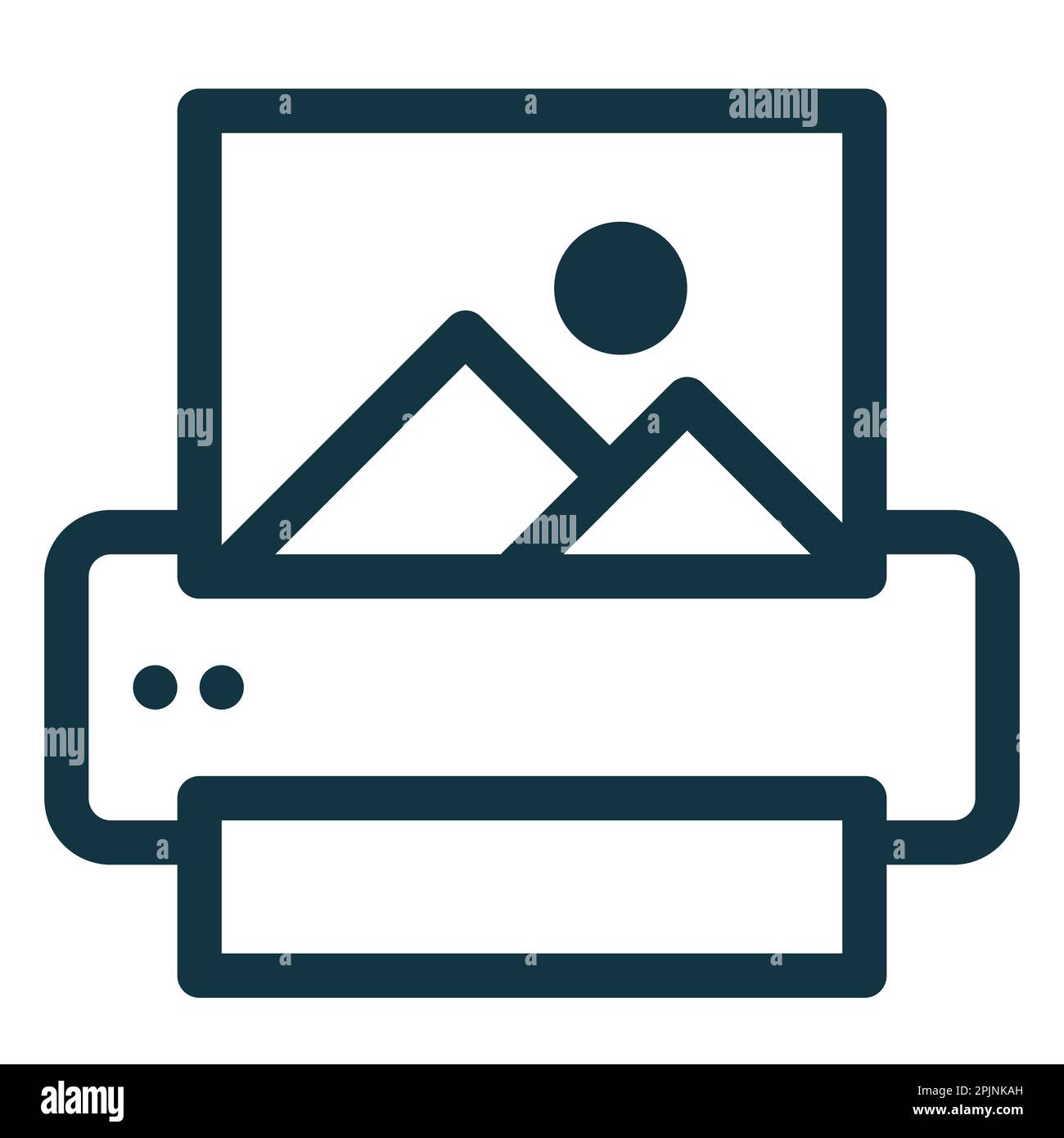 Image file print icon. Printer icon. Photo printer icon. Vector ...