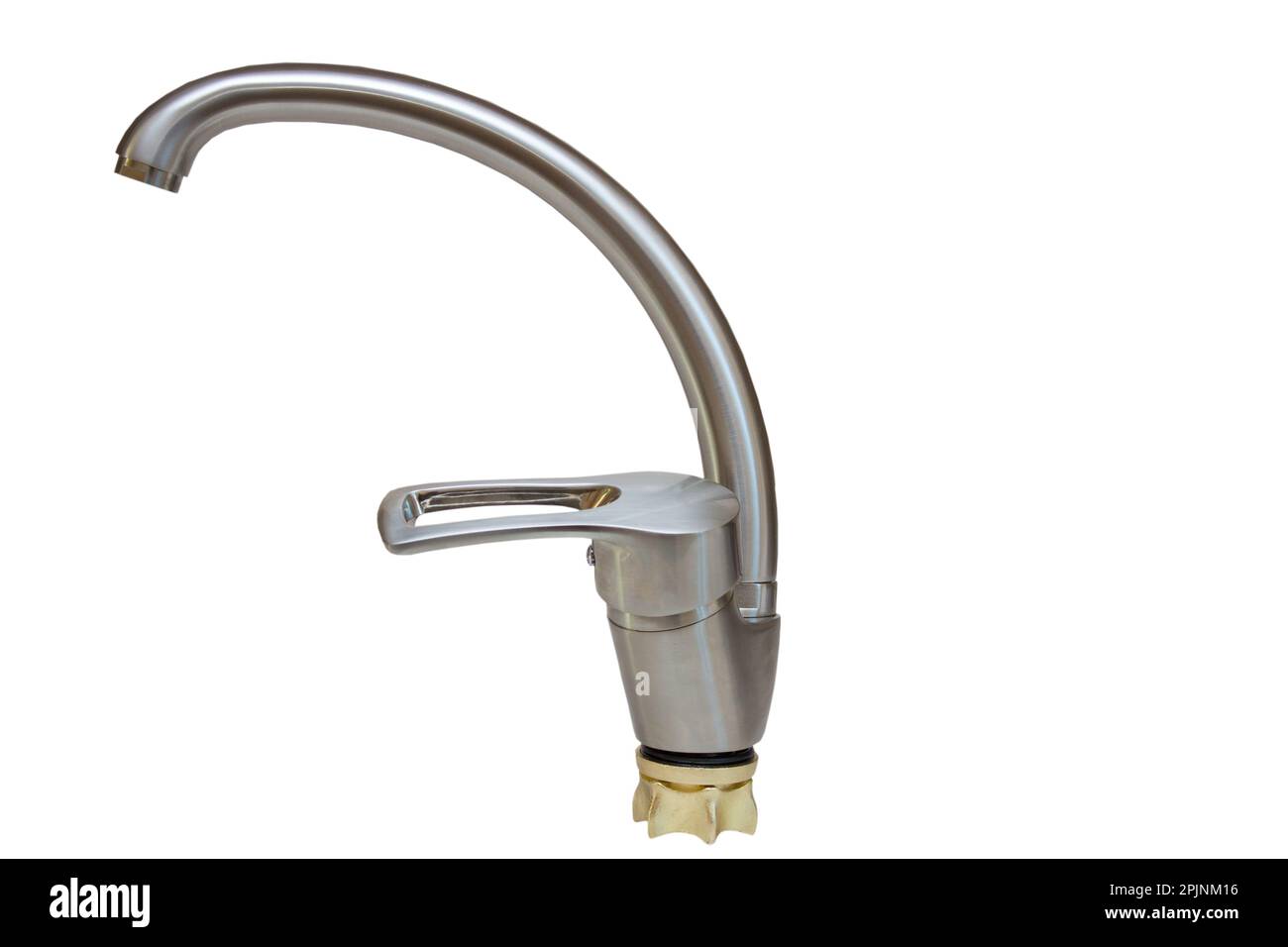 The water tap, faucet for the bathroom and kitchen mixer, isolated on a ...